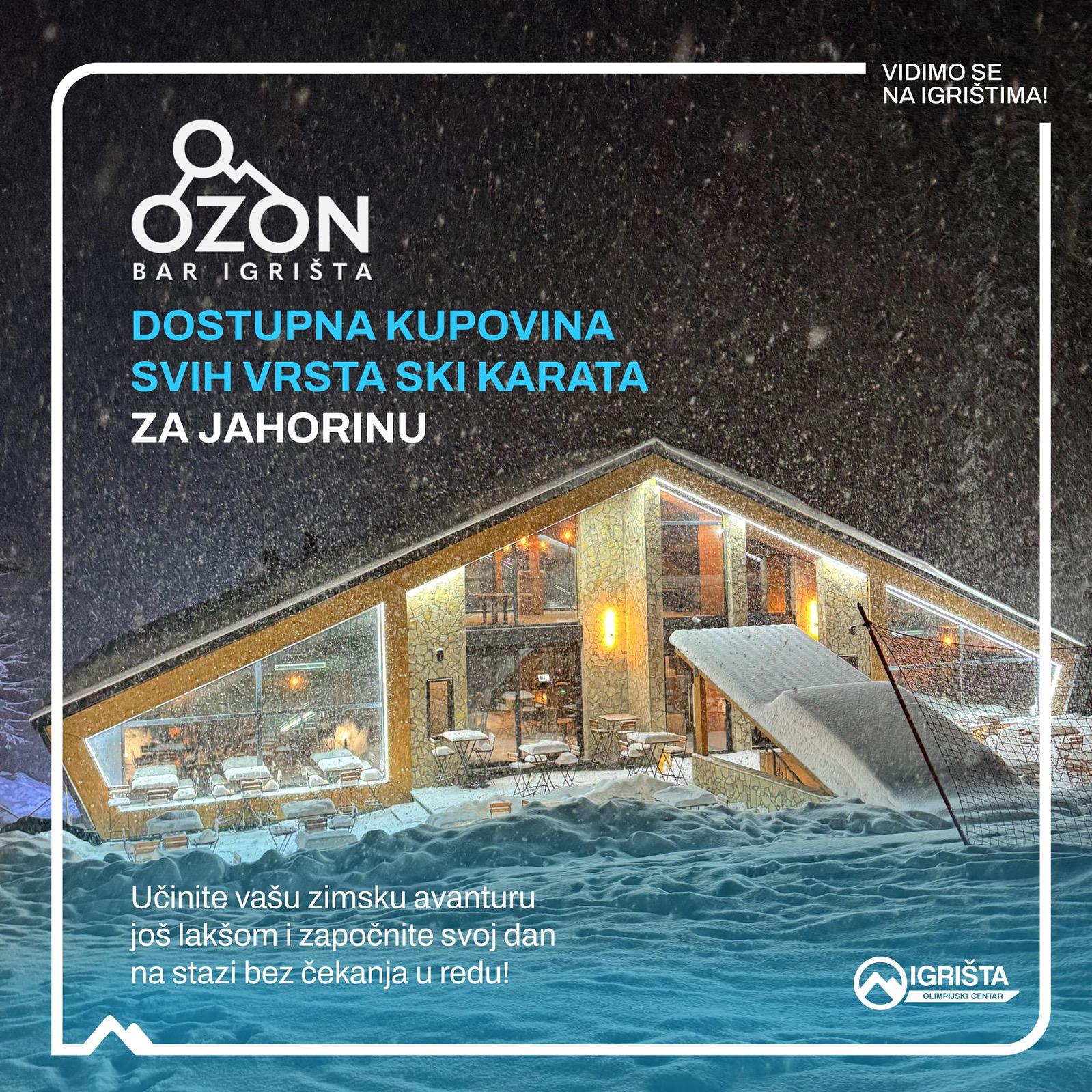 Kupite ski pass za Jahorinu u Ozon Baru na Igrištima! - OC Igrišta